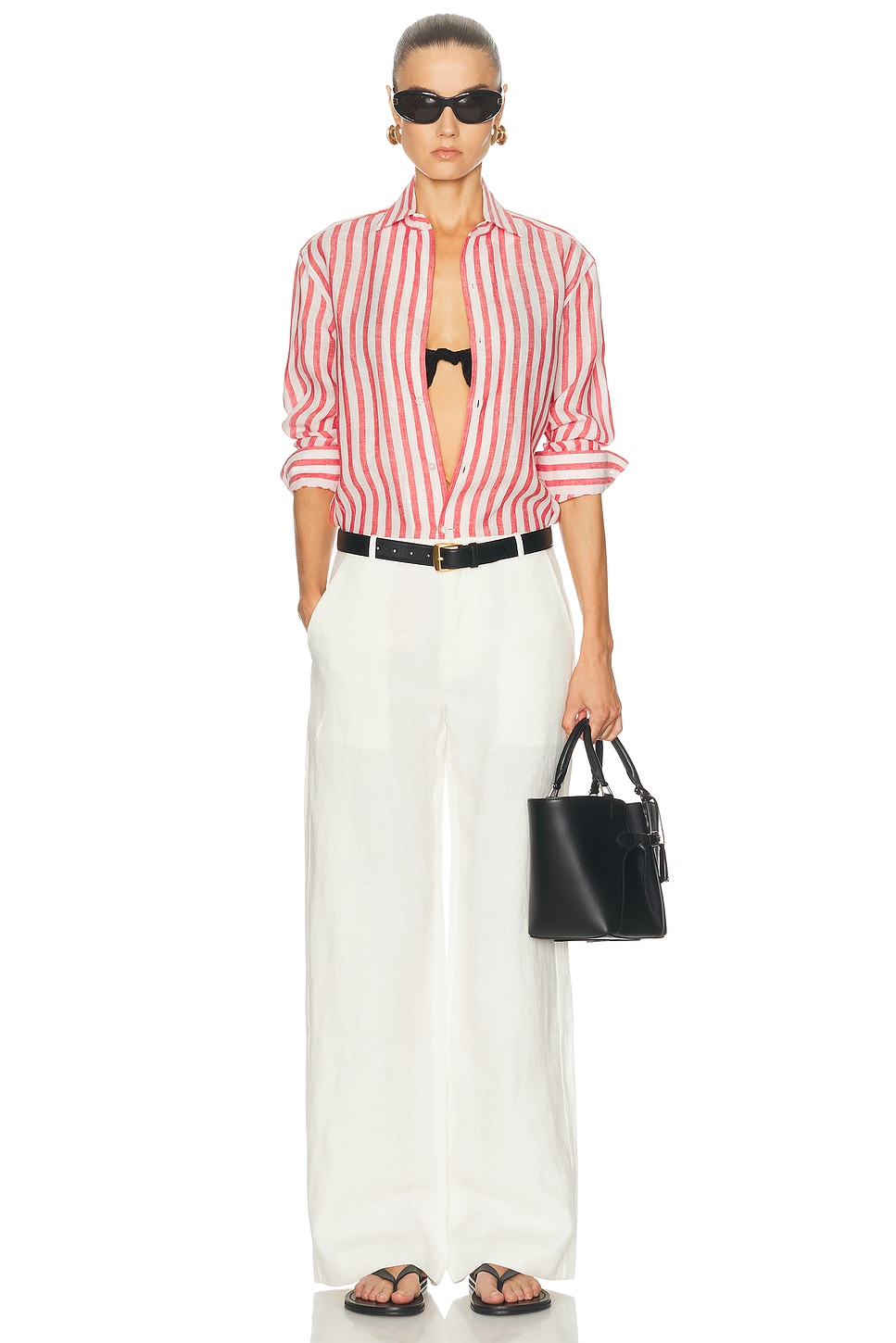 RALPH LAUREN Ralph Lauren Collection Capri Linen Shirt